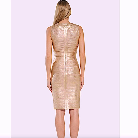 Herve Leger | Dresses | Herve Leger Knit Bandage Bodycon Dress | Poshmark